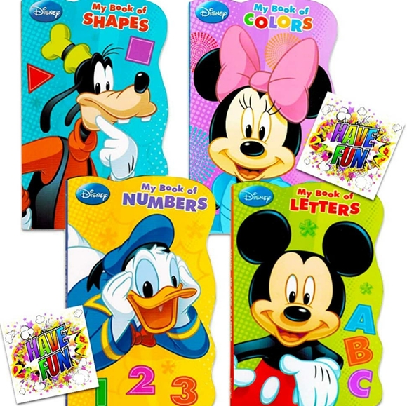 Disney | Toys | Disney Mickey Minnie Mouse My First Books Set Of 4 ...